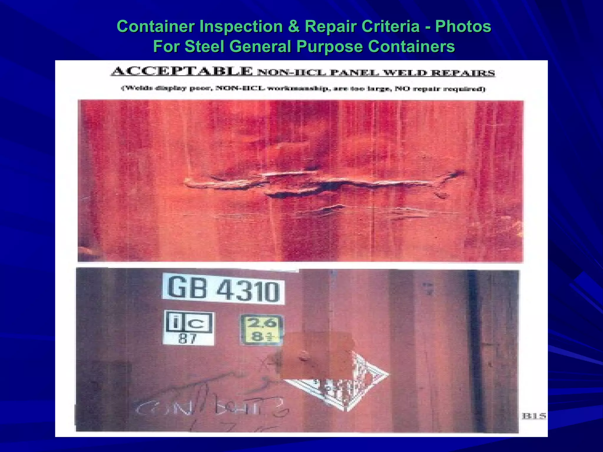 Container damages | PPT