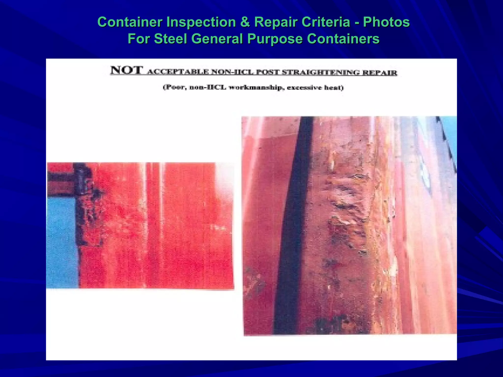 Container damages | PPT
