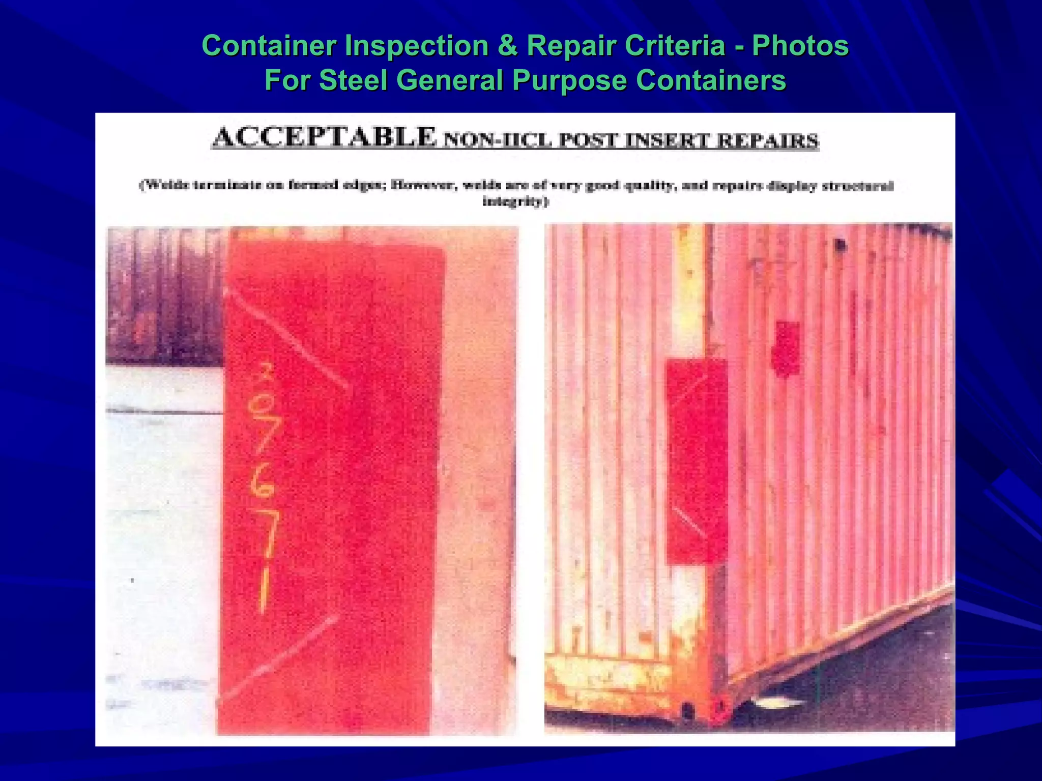 Container damages | PPT