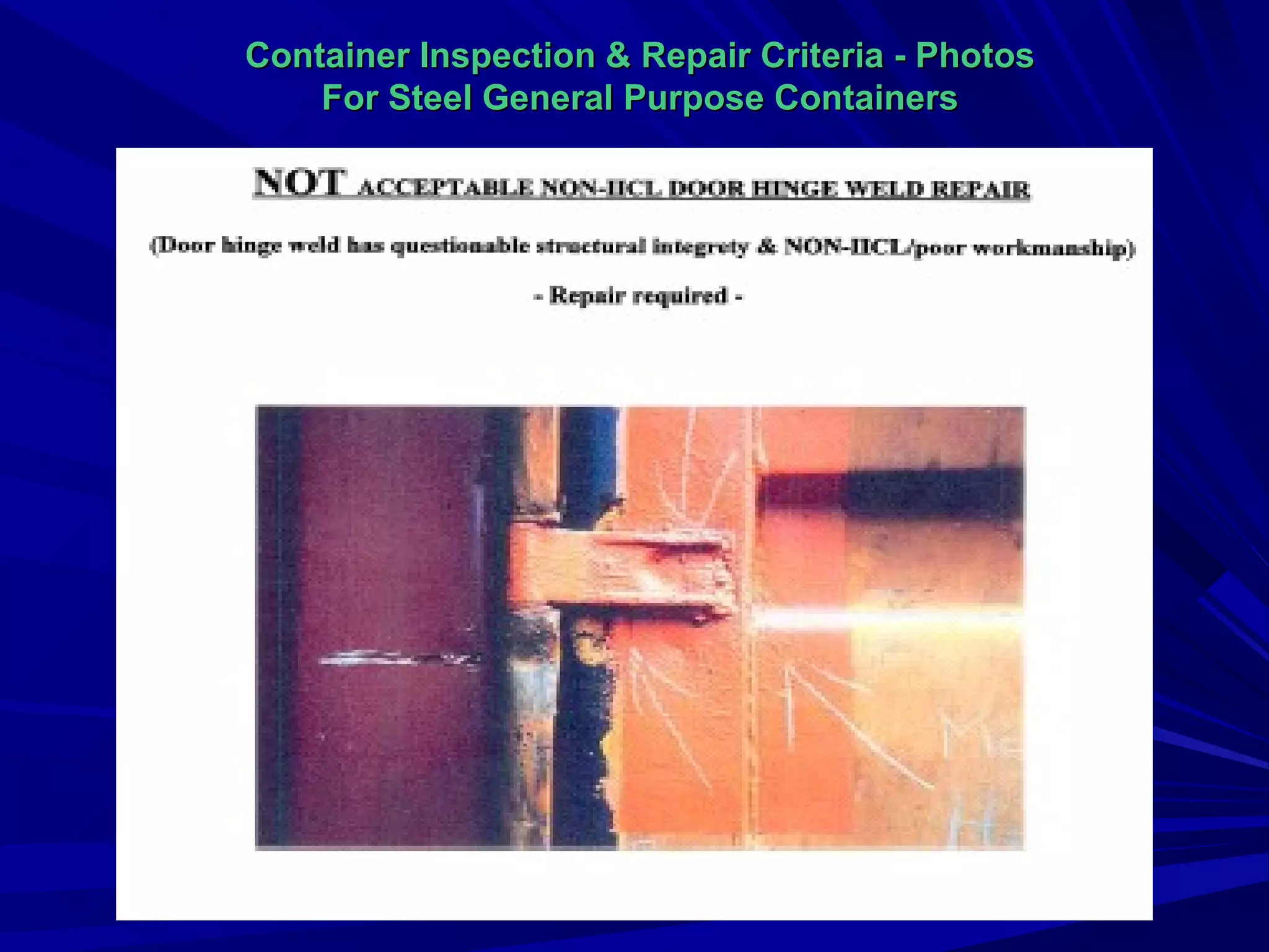 Container damages | PPT