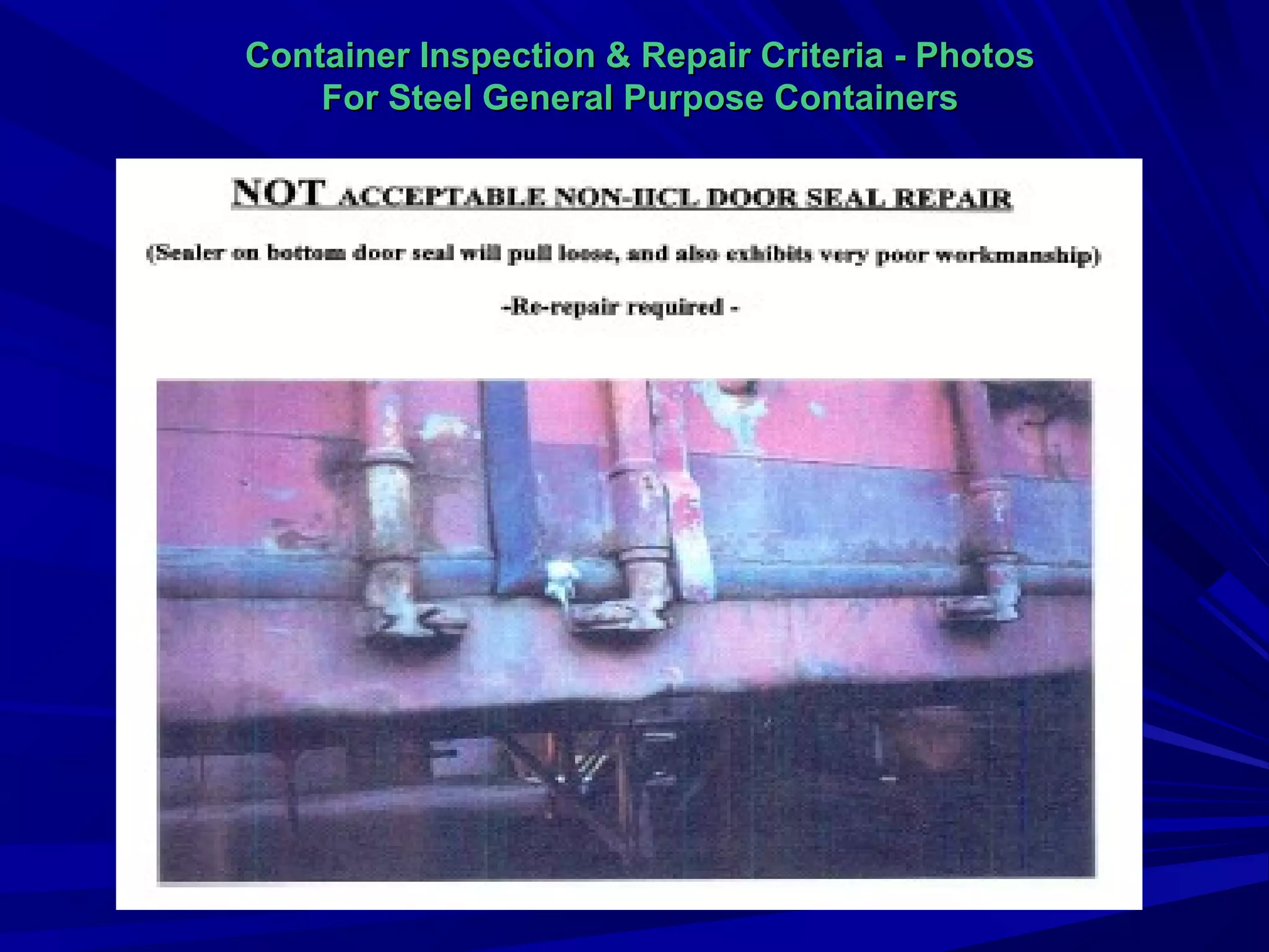 Container damages | PPT