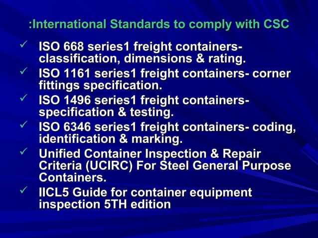 Container damages | PPT