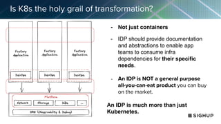 Tales of the mythical cloud-native platform - Container day 2022 | PPT