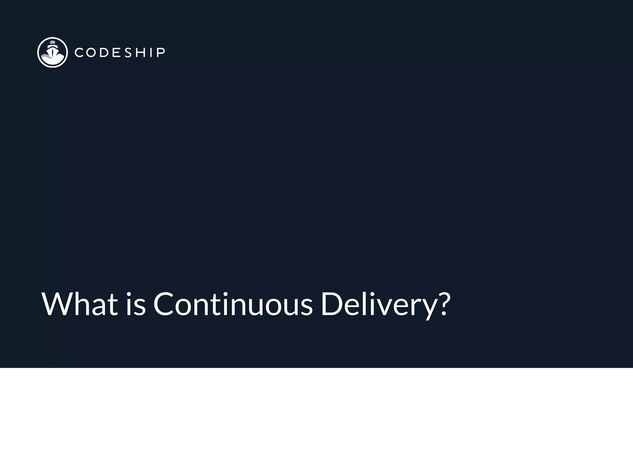 ContainerDays Boston 2015: "Continuous Delivery with Containers" (Nick ...