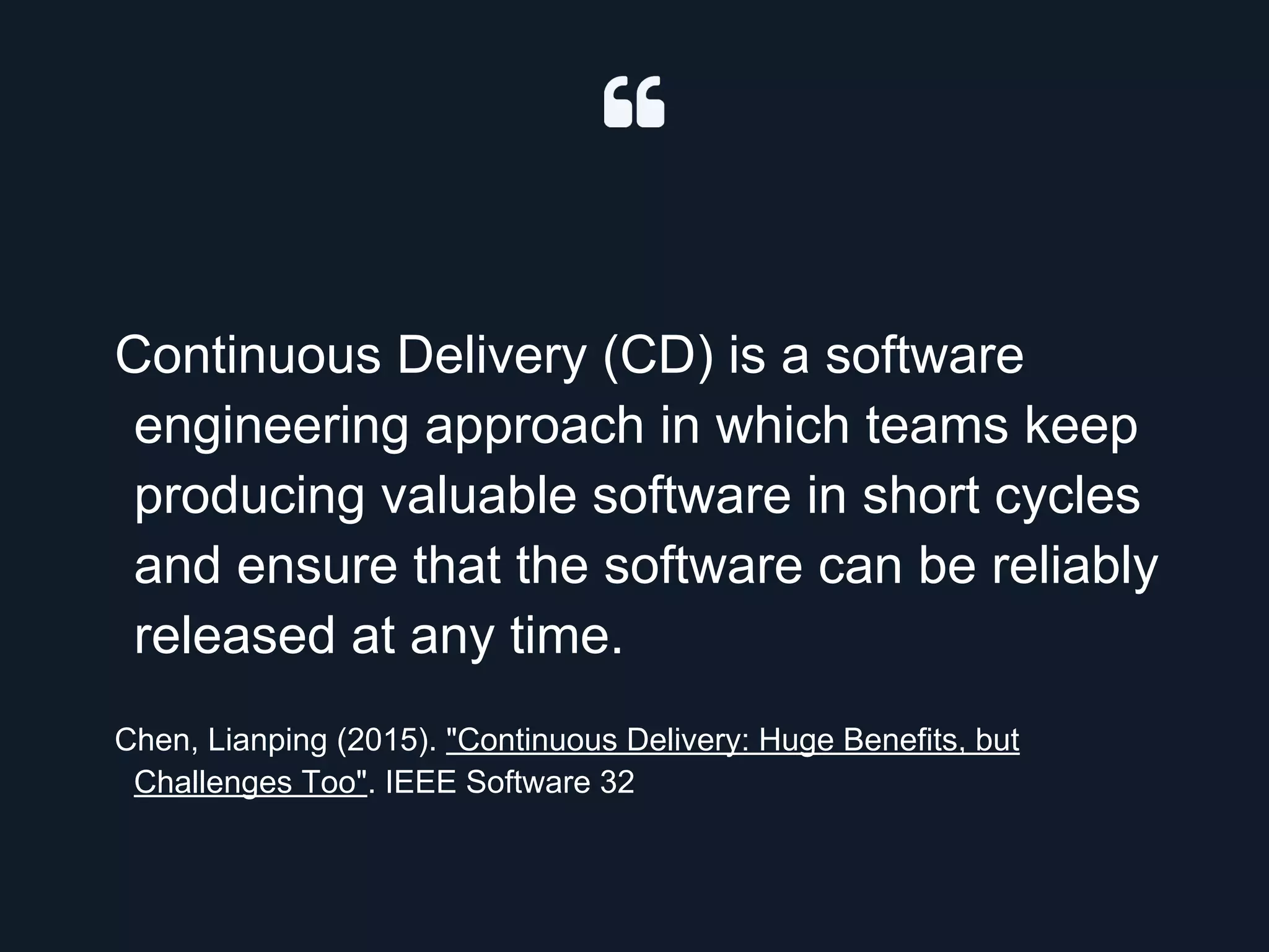 ContainerDays Boston 2015: "Continuous Delivery with Containers" (Nick ...