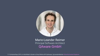 A Hitchhiker's Guide to Cloud Native API Gateways | PDF