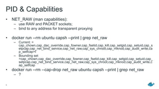 Container security: seccomp, network e namespaces | PDF | Operating Systems | Computer Software ...