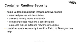 Container Days: Hijack a Kubernetes Cluster - a Walkthrough | PDF