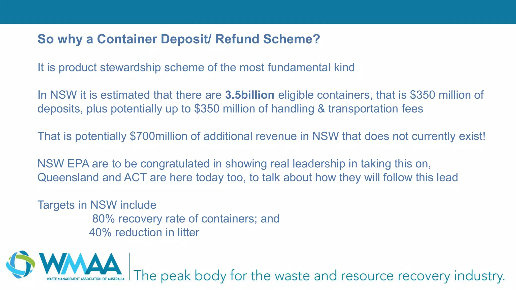 Container Deposit Scheme | PDF