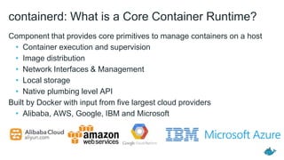 Containerd Donation to CNCF Cloud Native Conference Berlin 2017 | PPT
