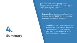 Driving containerd operations with gRPC | PDF