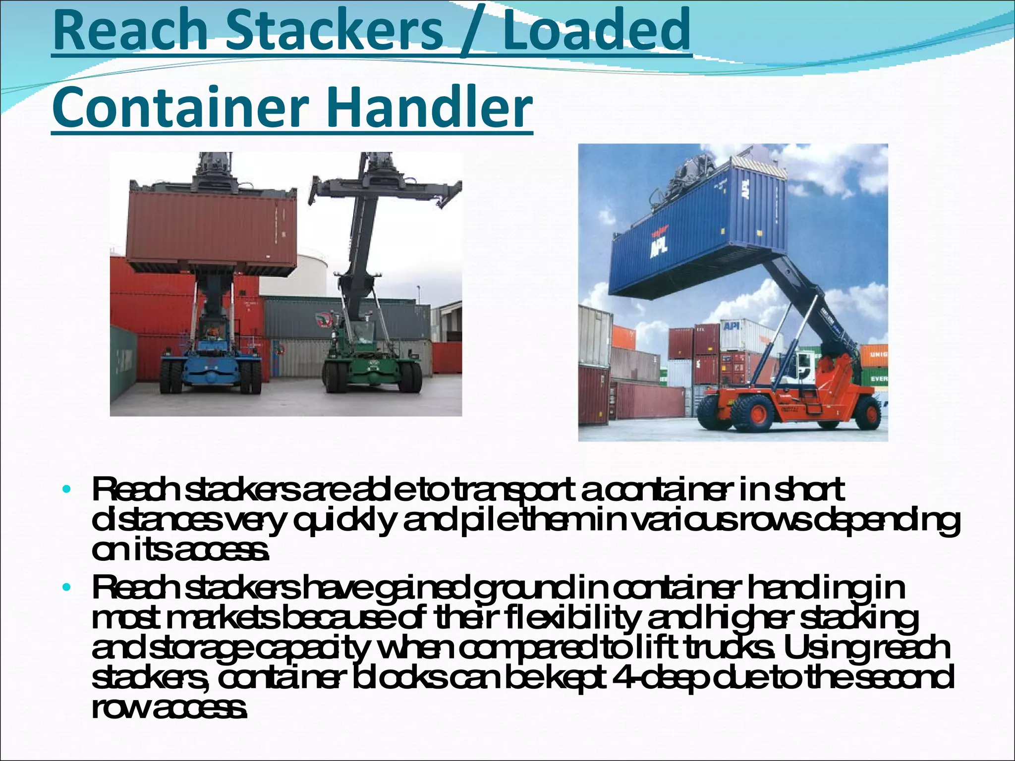 Container Handling Equipments | PPT