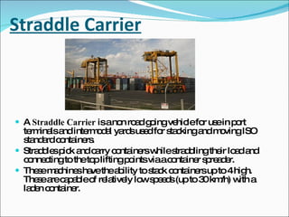 Container Handling Equipments | PPT