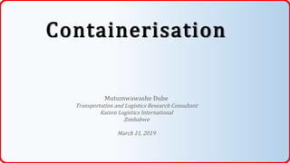 Containerisation | PPTX