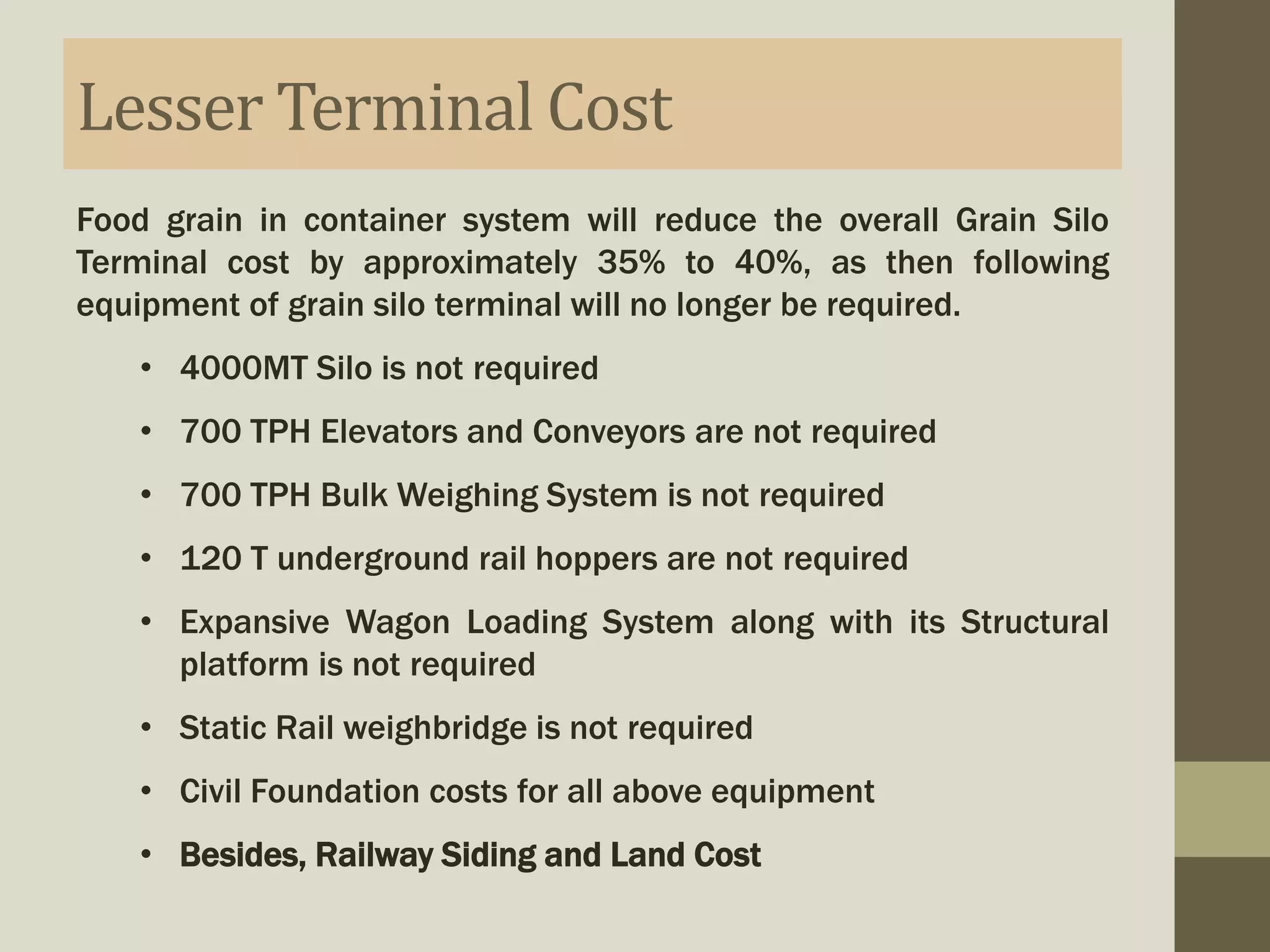 Containerisation of Foodgrain - Future of FCI Foodgrain Movement | PPTX