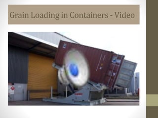 Containerisation of Foodgrain - Future of FCI Foodgrain Movement | PPTX