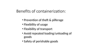 CONTAINERIZATION, different types of containers pptx | PPTX | Rail ...