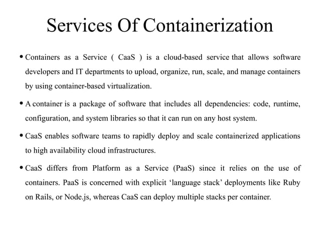 containerization with example module and | PPTX