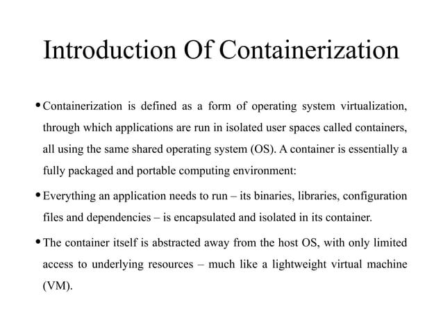 containerization with example module and | PPTX