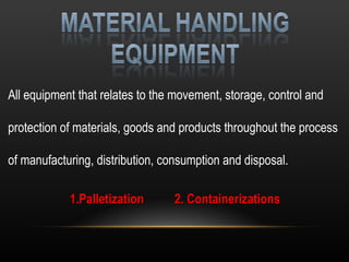 Containerization and palletization | PPT