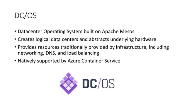 Containerization In Microsoft Azure Pptx Operating Systems Computer Software And Applications