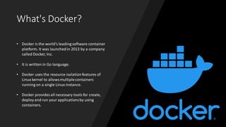 Containerization using docker | PDF