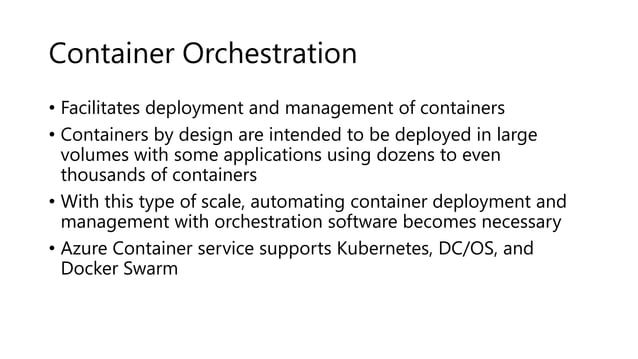 Containerization with Azure | PPT