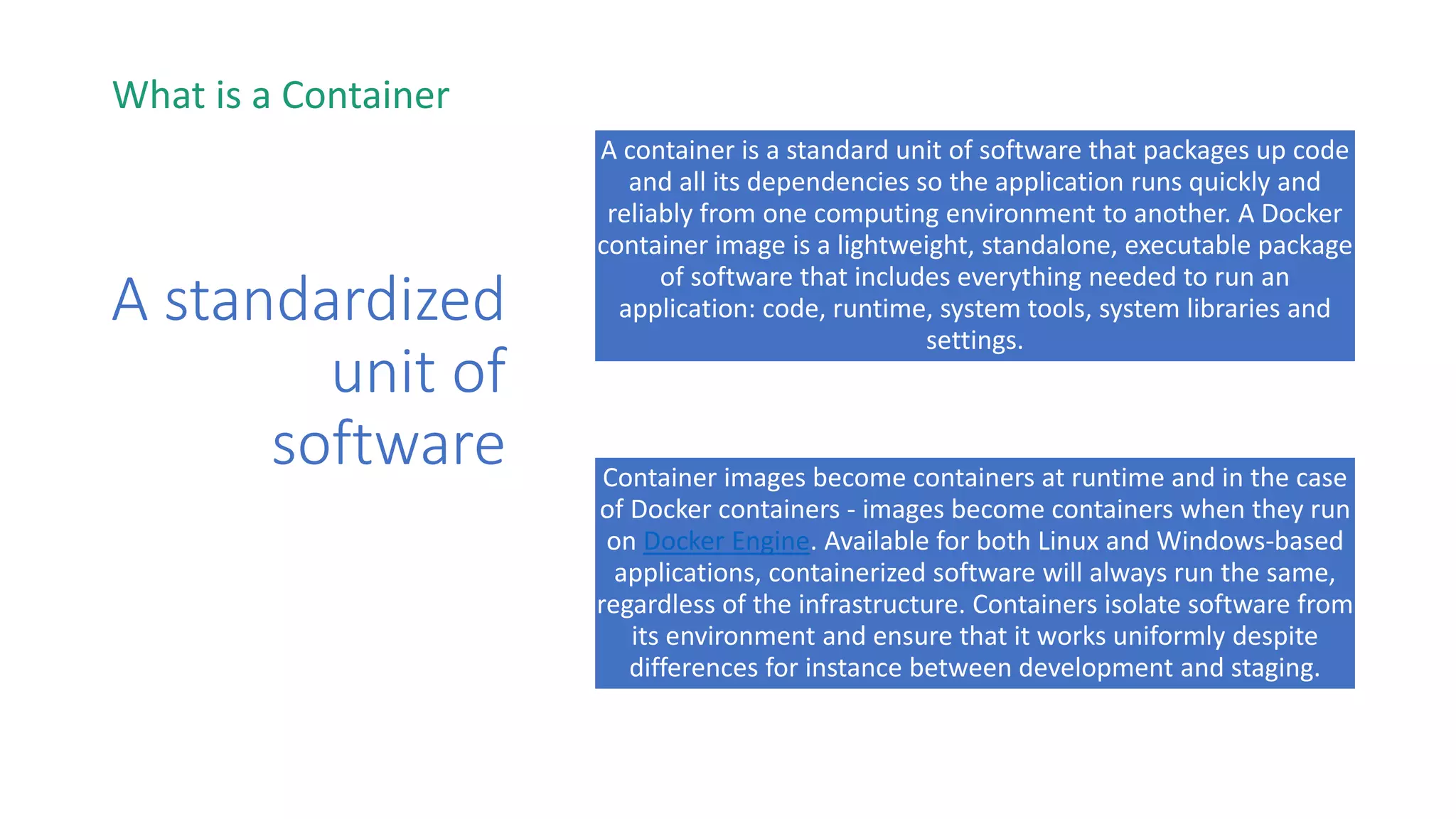 Containerized Applications Overview | PPTX