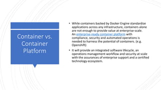 Containerized Applications Overview | PPTX