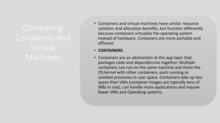 Containerized Applications Overview | PPTX