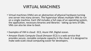 Containerized Applications Overview | PPTX