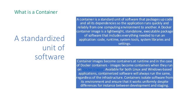 Containerized Applications Overview