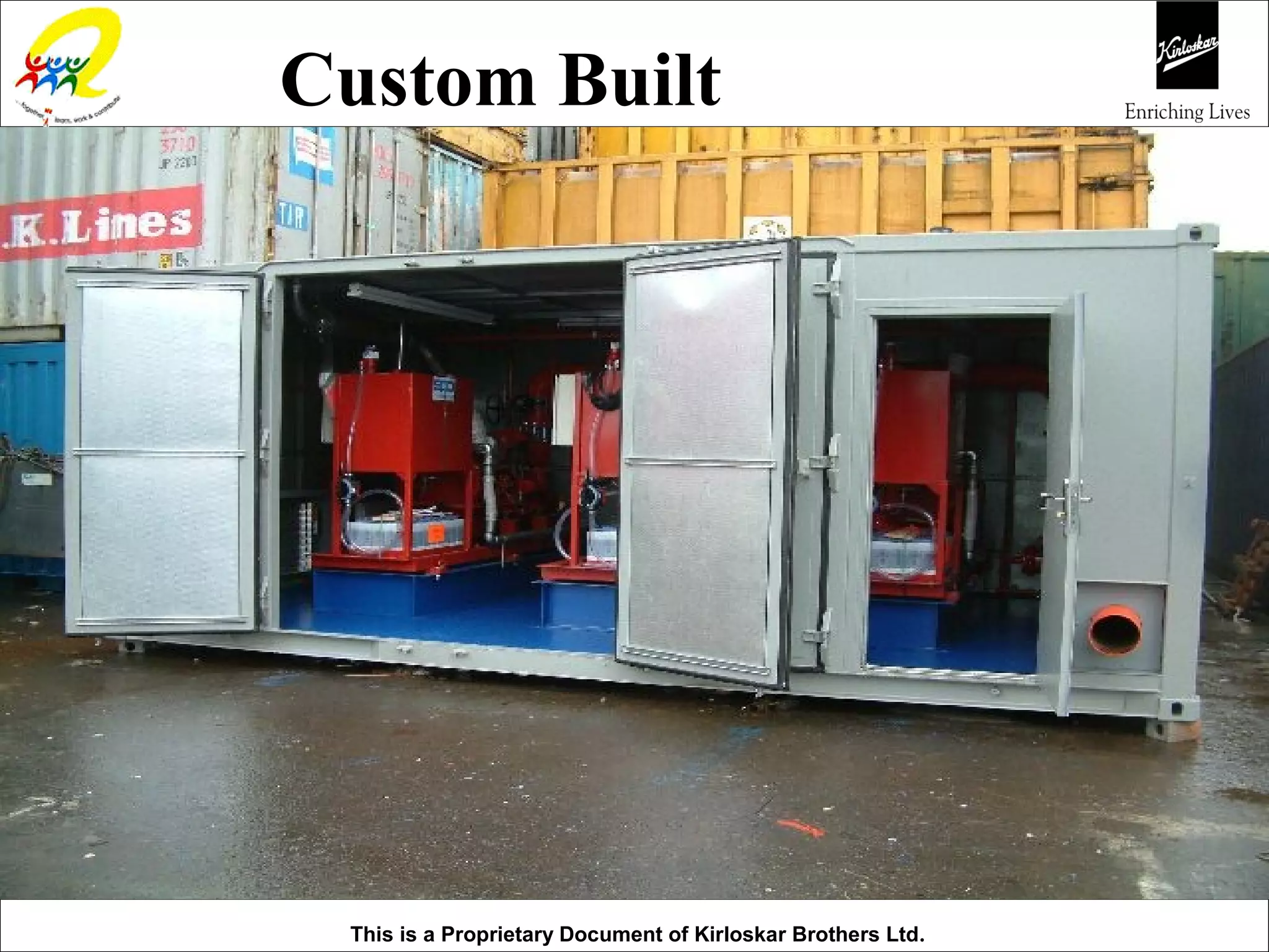 Containerized Fire Pump house | PPT