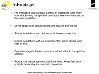 Containerized Fire Pump house | PPT