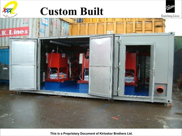 Containerized Fire Pump house | PPT | Industrial Property | Real Estate