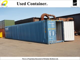 Containerized Fire Pump house | PPT