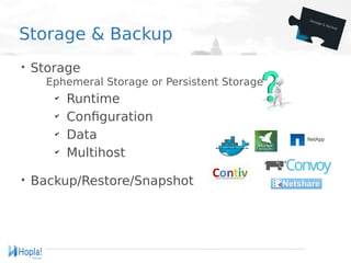 “Containerizing” applications with Docker: Ecosystem and Tools | PPT