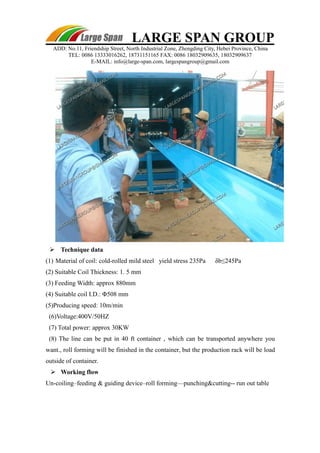 Container loaded anodeplate roll forming machine | PDF