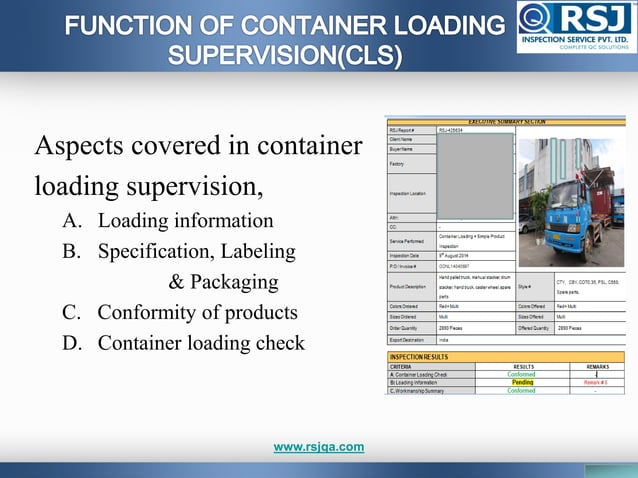 Container loading inspection | PDF