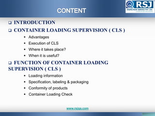 Container loading inspection | PDF