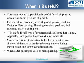 Container loading inspection | PDF