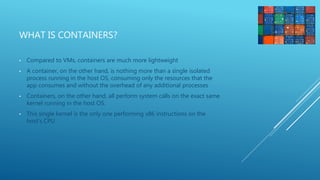 Container management with docker & kubernetes | PPTX