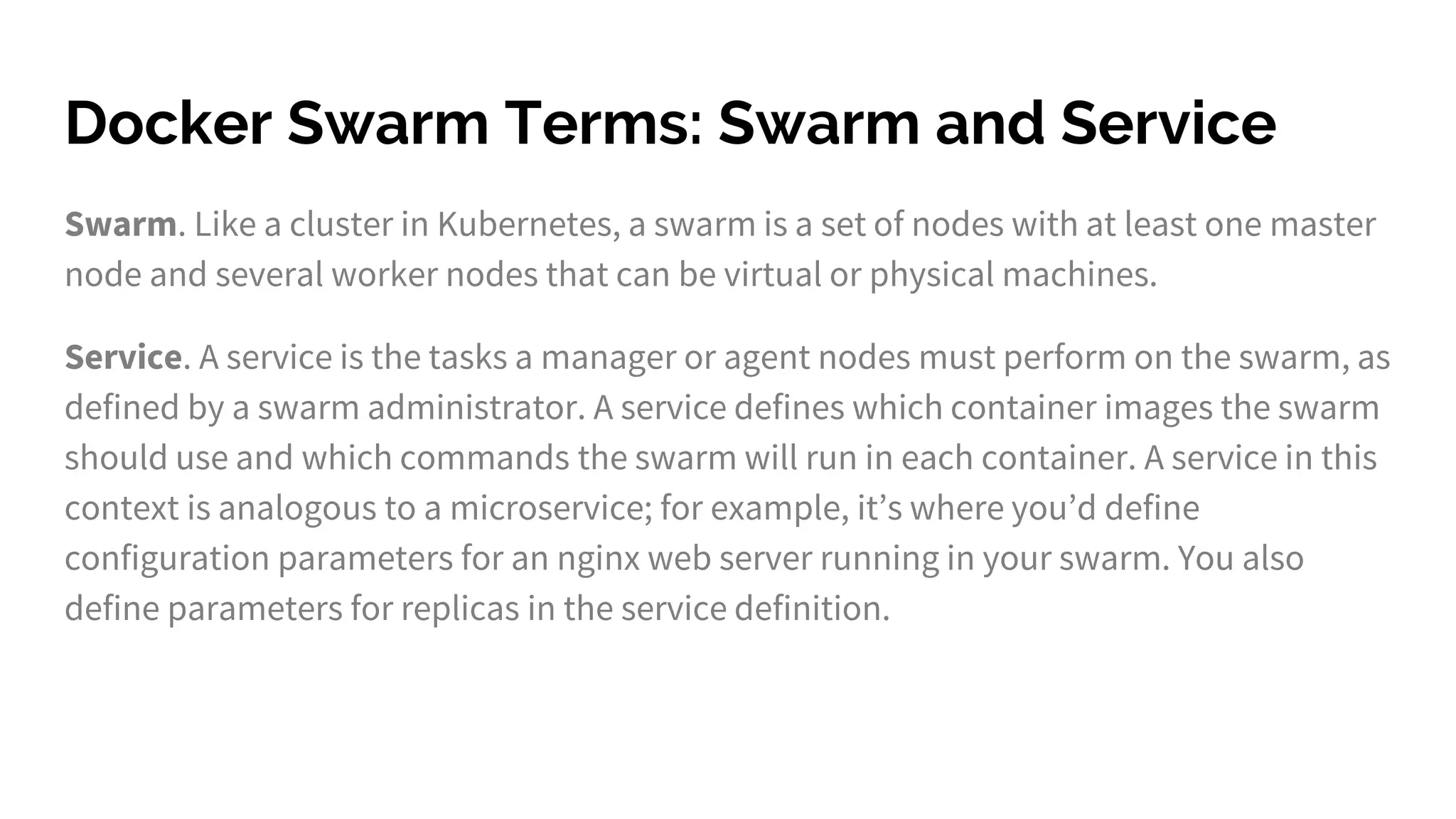 Container Orchestration with Docker Swarm and Kubernetes | PPTX