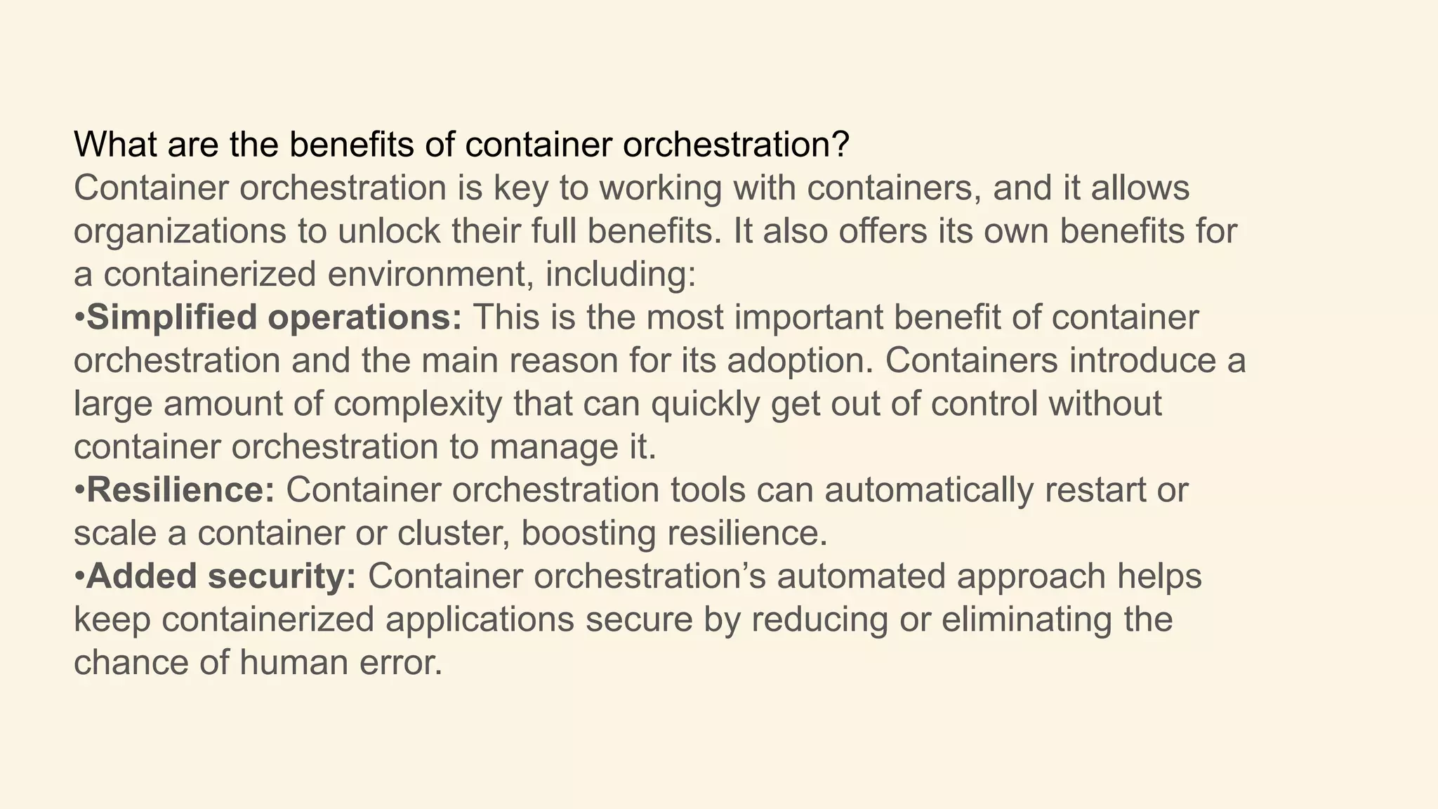 Container Orchestration | PPTX