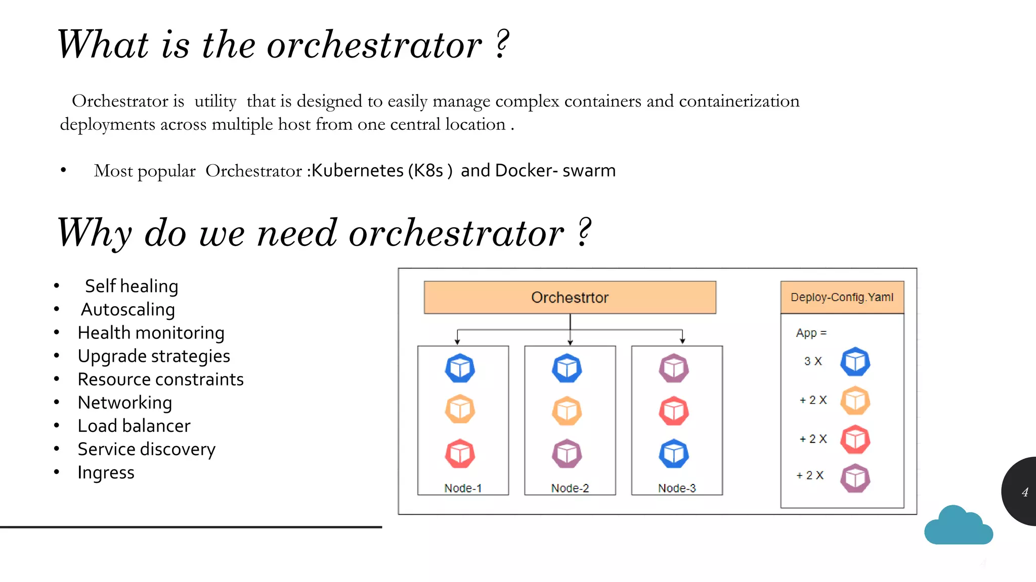 Container orchestration k8s azure kubernetes services | PPT