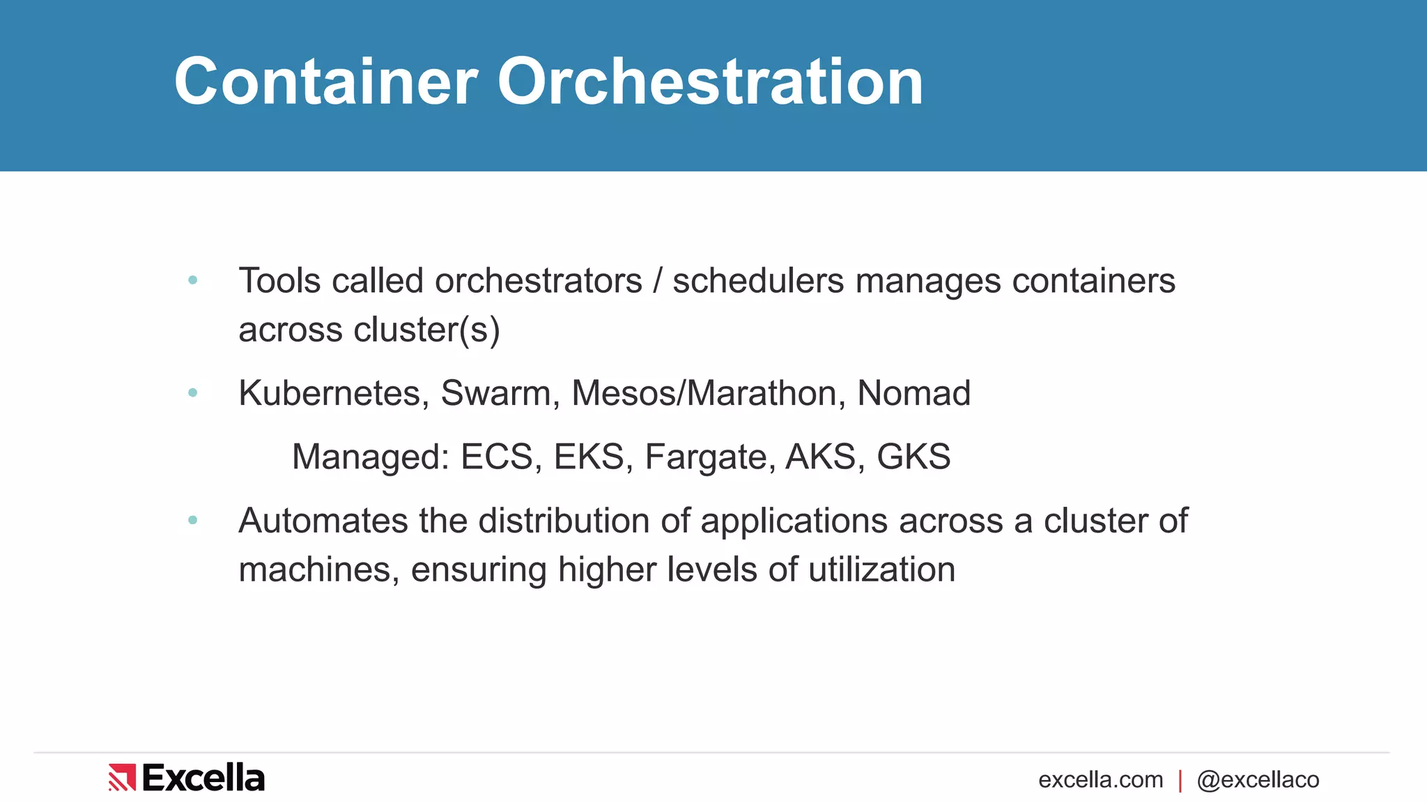Container orchestration overview | PPTX