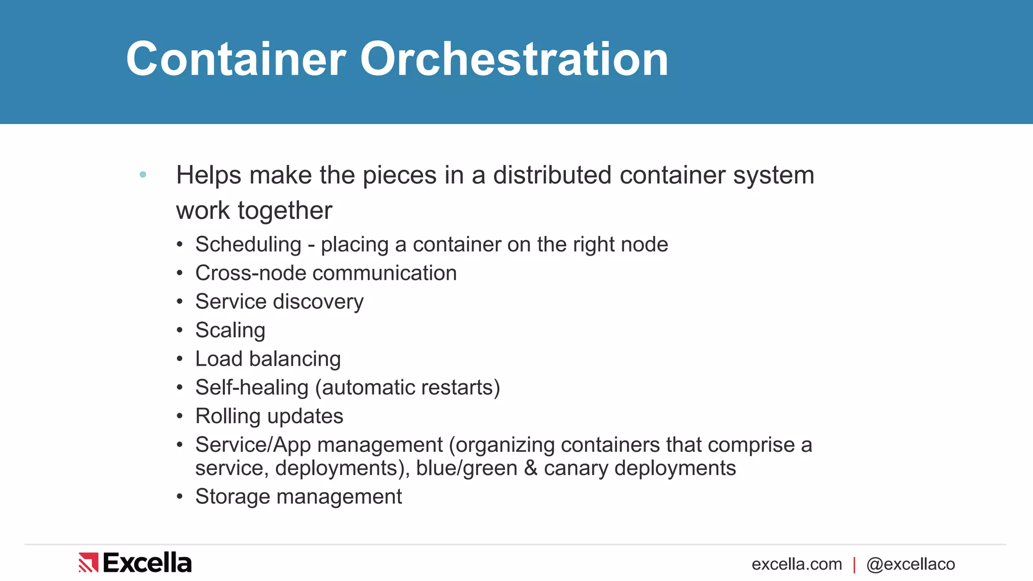 Container orchestration overview | PPTX