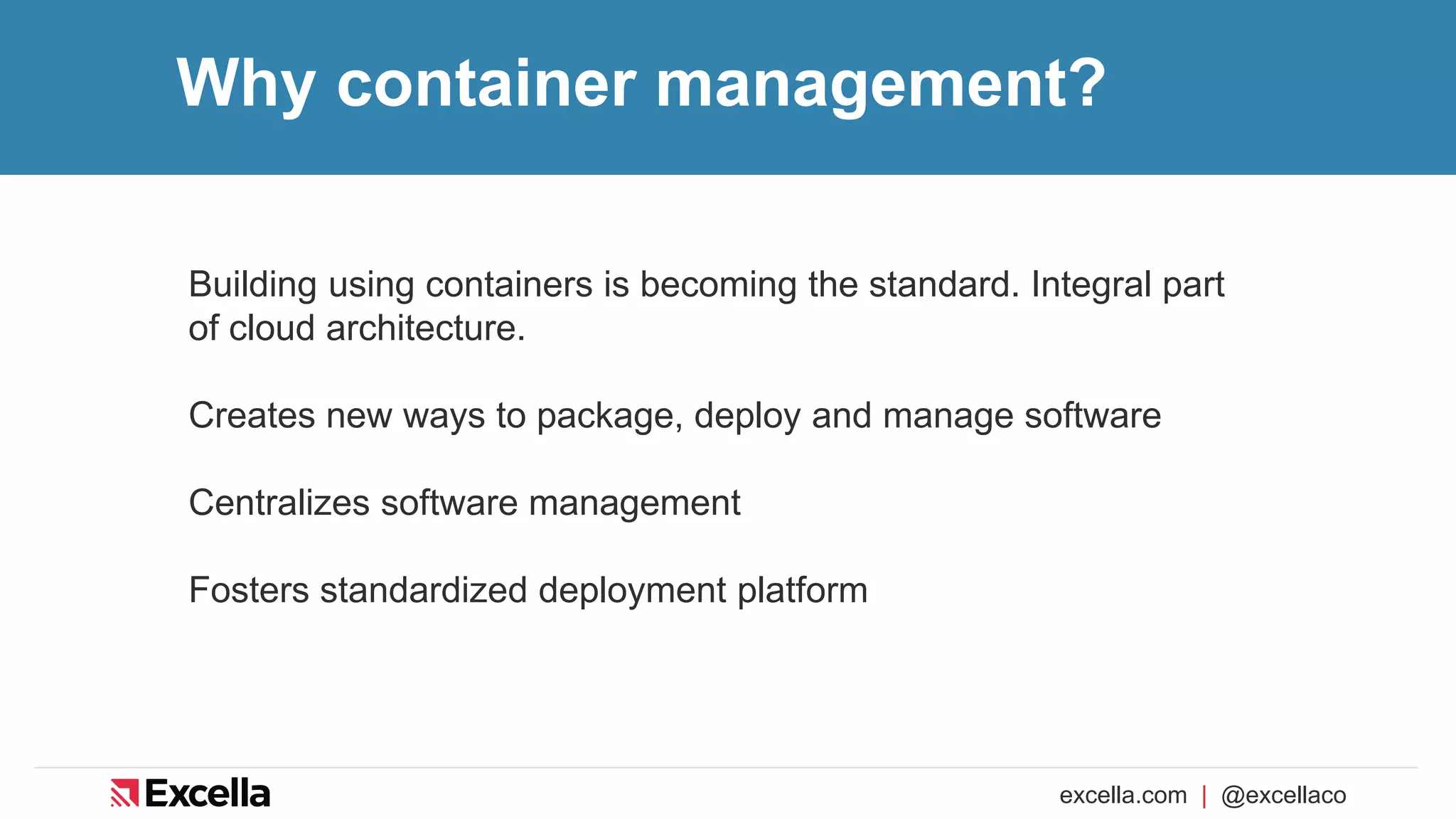 Container orchestration overview | PPTX