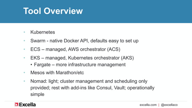 Container orchestration overview | PPTX