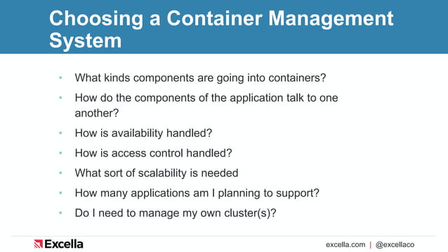 Container orchestration overview | PPTX